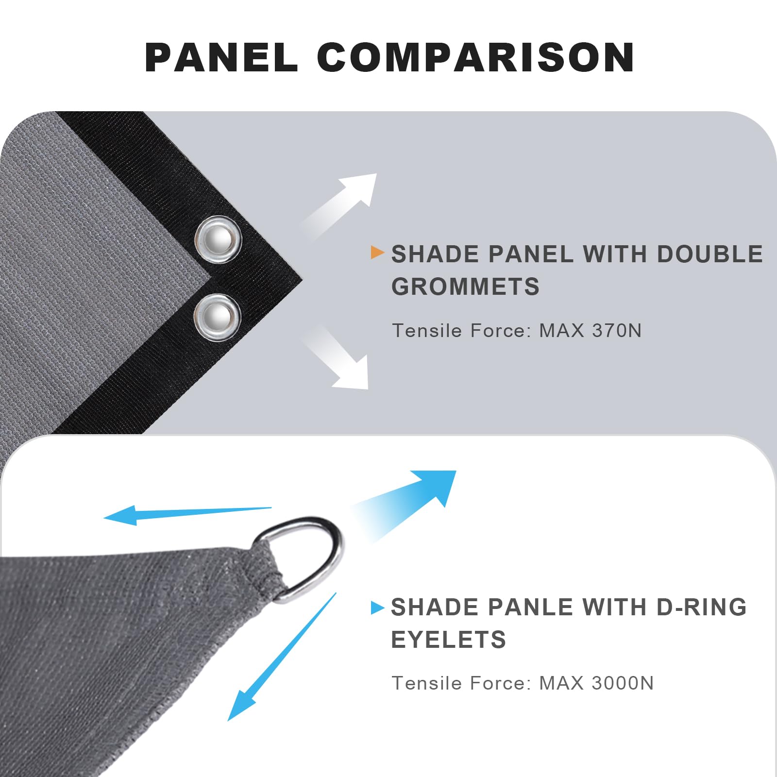 Snapklik.com : VICLLAX 90% Shade Fabric Sun Shade Cloth Privacy Screen