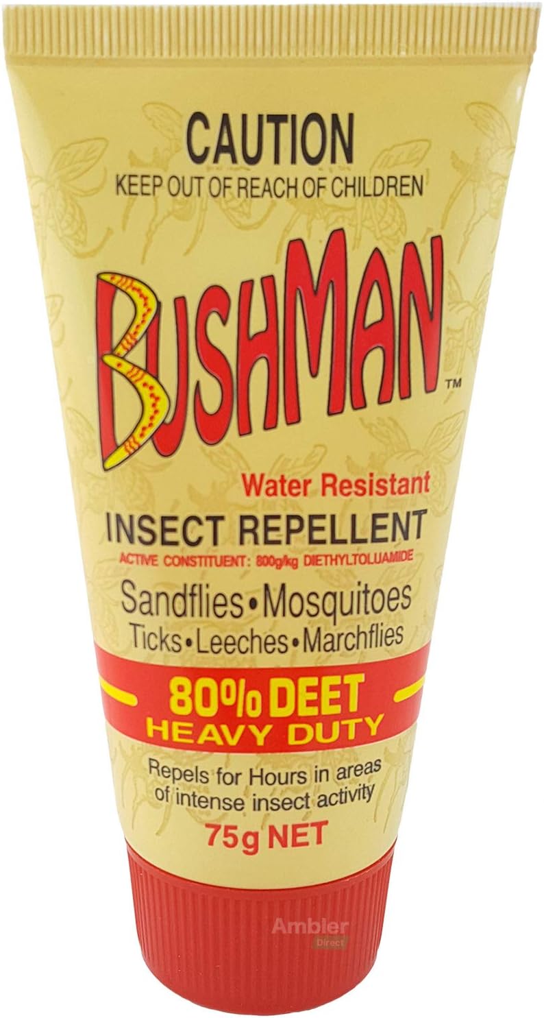 Bushman Ultra Heavy Duty 80% Deet DryGel Tube 75 g, 75 grams : Amazon ...