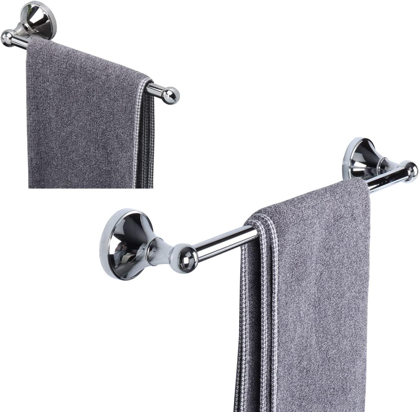Amazon.com: TocTen 16” Bath Towel Bar and Hand Towel Holder - Thicken ...
