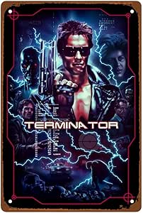 Amazon.com: The Terminator Films Metal Wall Tin Sign Action Fighting ...