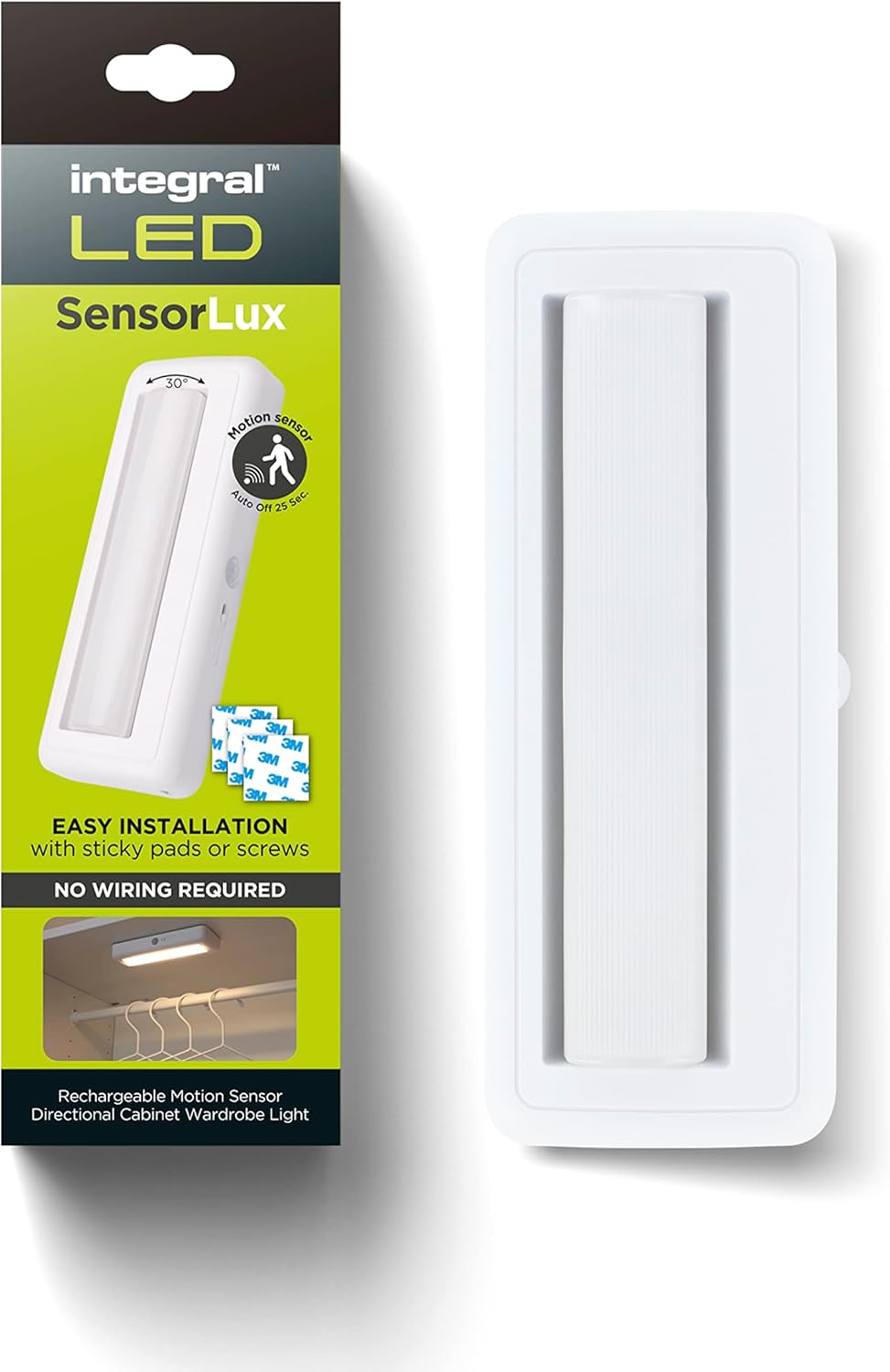 Integral LED SensorLux Warm White Directional Motion Sensor Light for ...