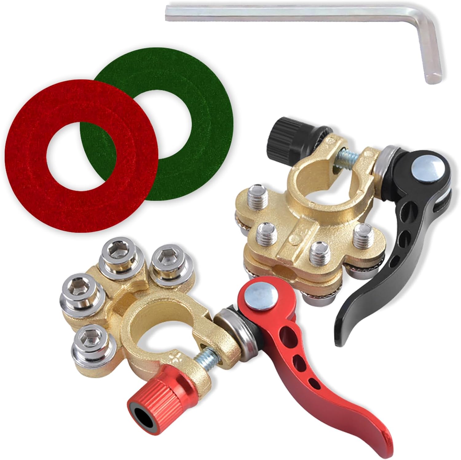 Amazon.com: Lecctso 2PCS Automotive Battery Terminals, Quick Release ...