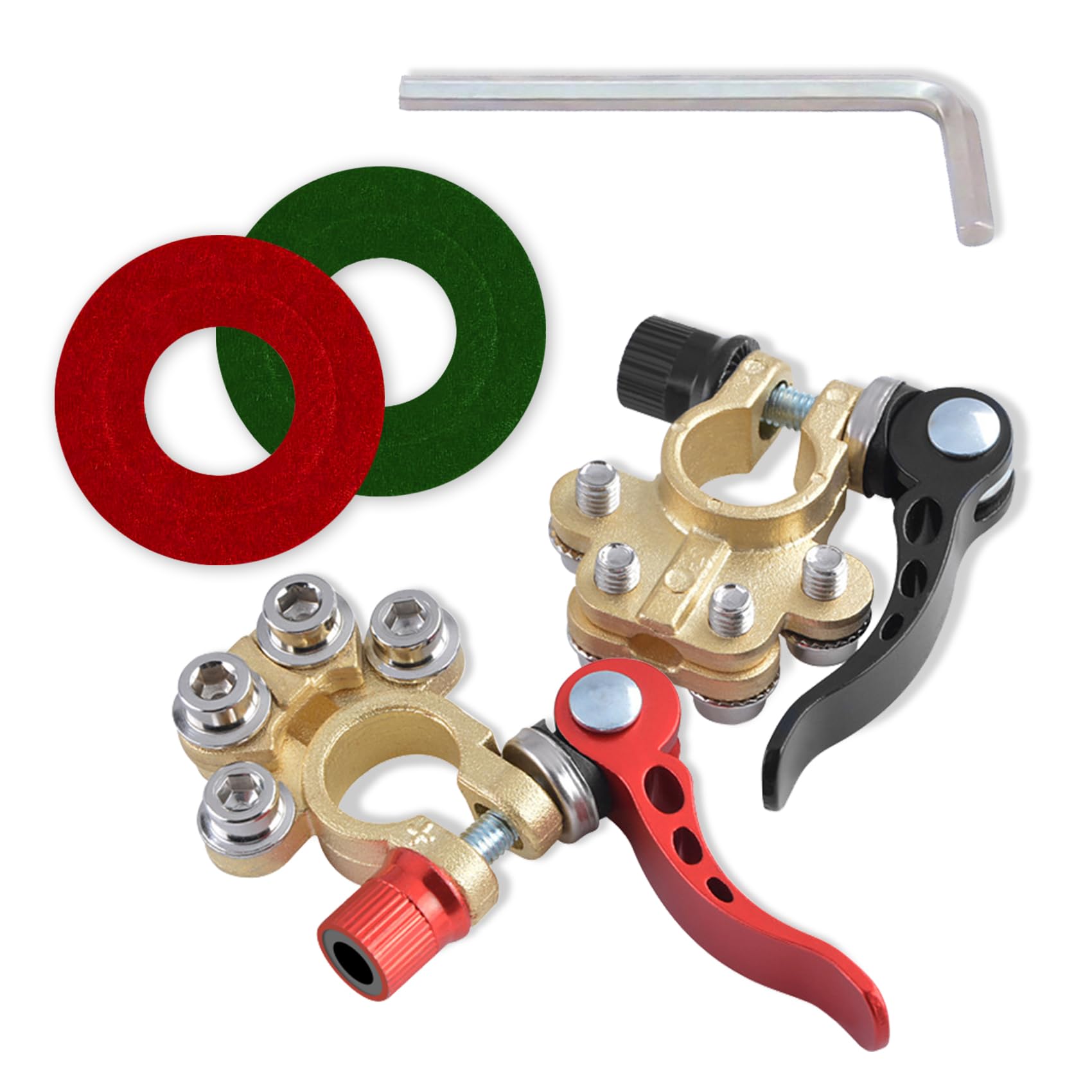 Amazon.com: Lecctso 2PCS Automotive Battery Terminals, Quick Release ...