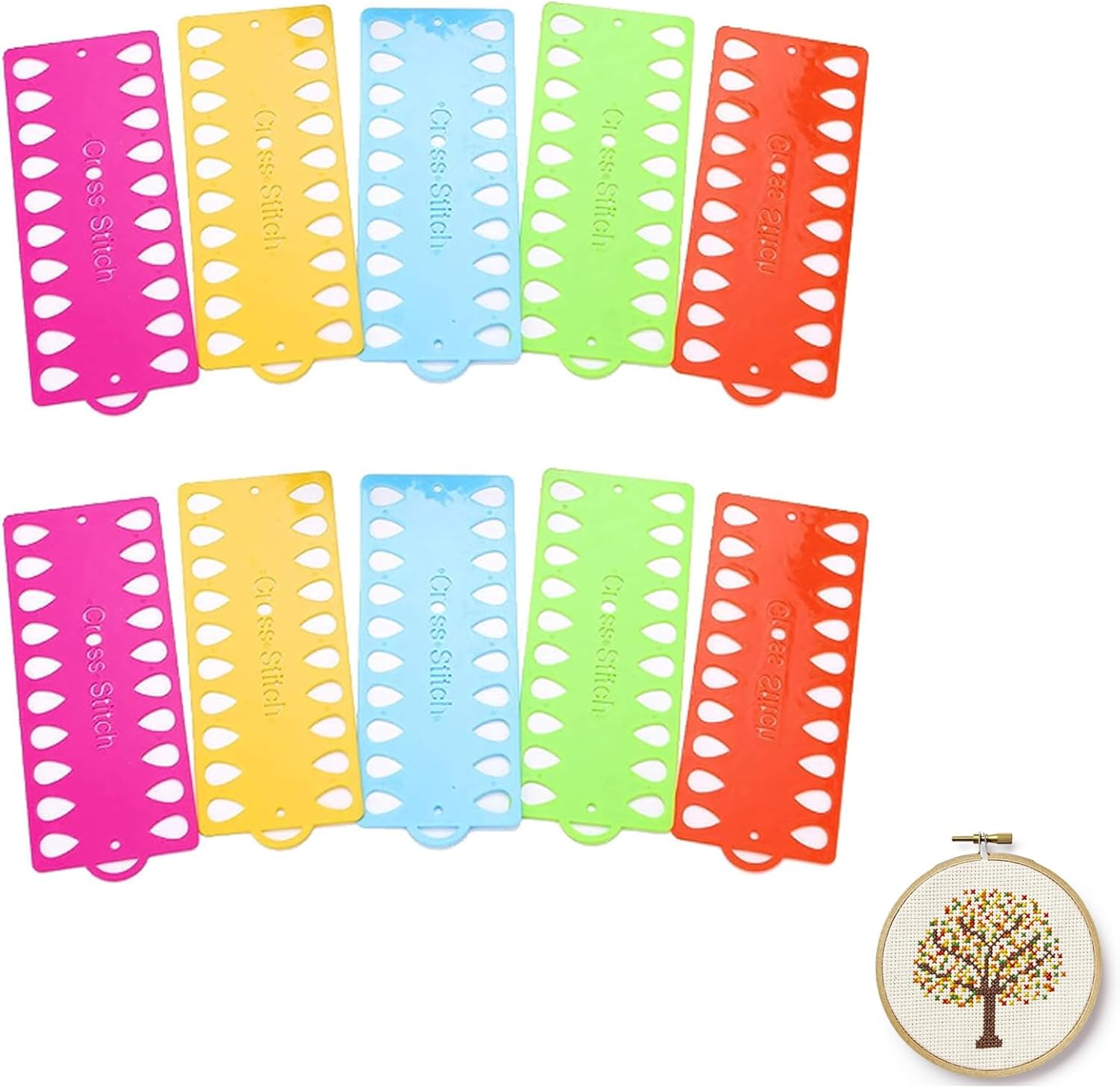 Cards Holder Embroidery Floss Organizer, 10 Pcs Plastic Cross Stitch ...