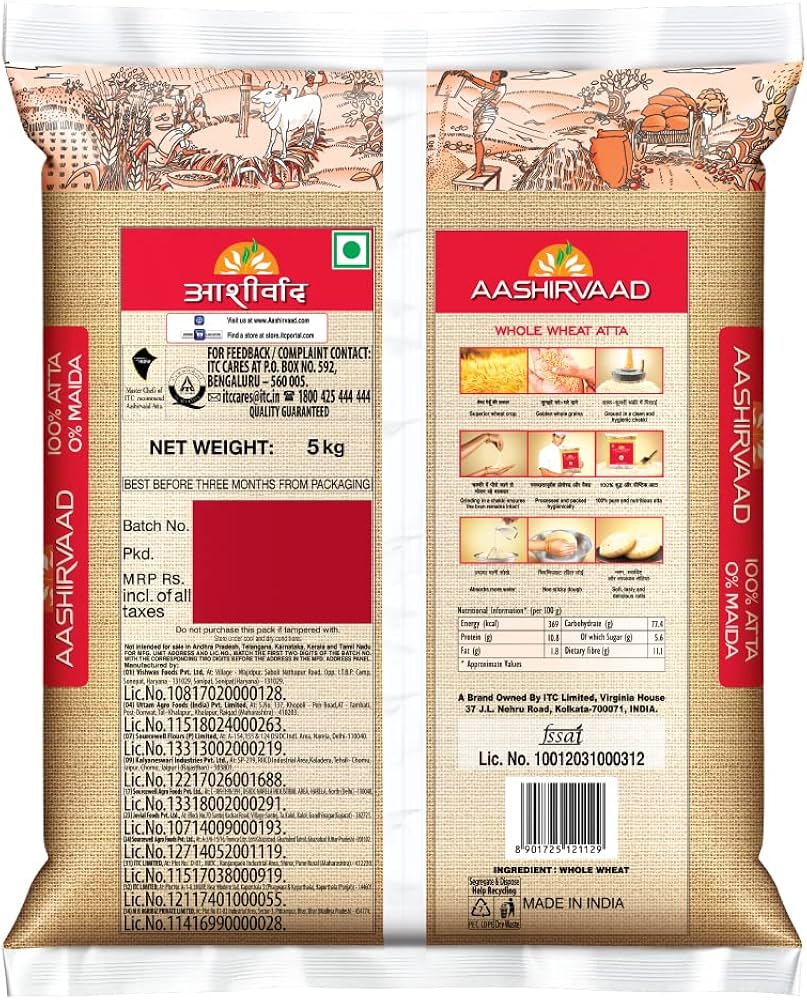 Aashirvaad Shudh Chakki Atta Wheat Flour Chakki Atta Weight 48 OFF