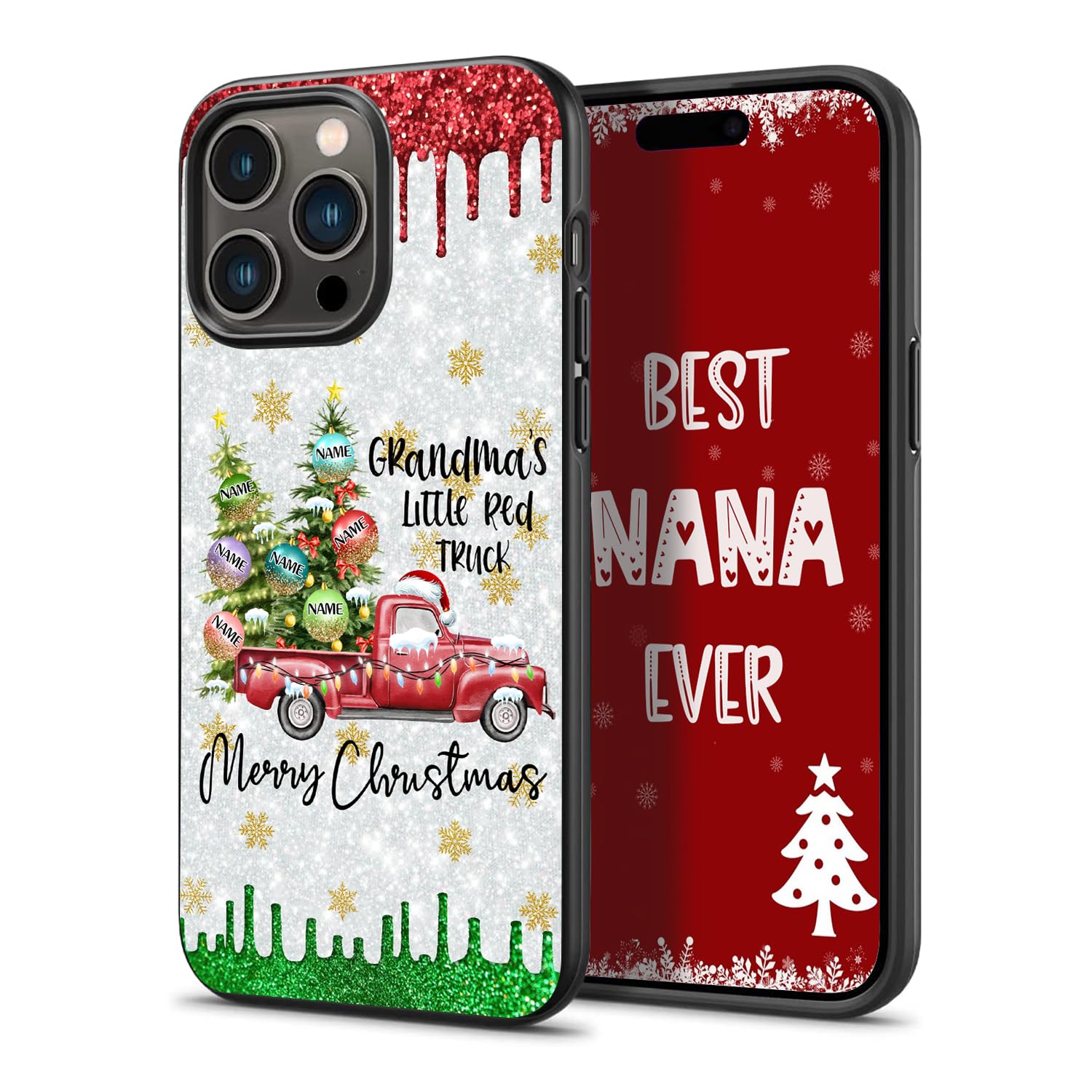 Amazon.com: Merry Christmas Grandma's Little Red Truck Xmas Trees ...