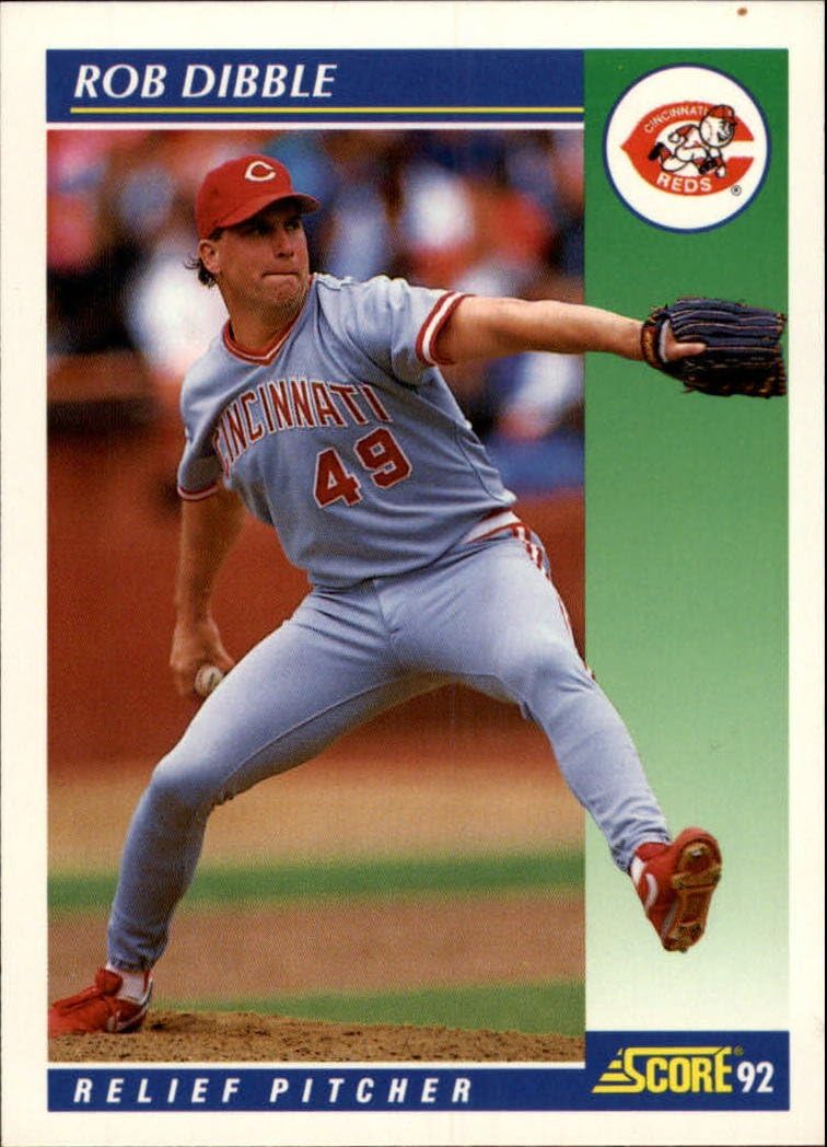 Amazon.com: 1992 Score Baseball Card #455 Rob Dibble : Collectibles ...