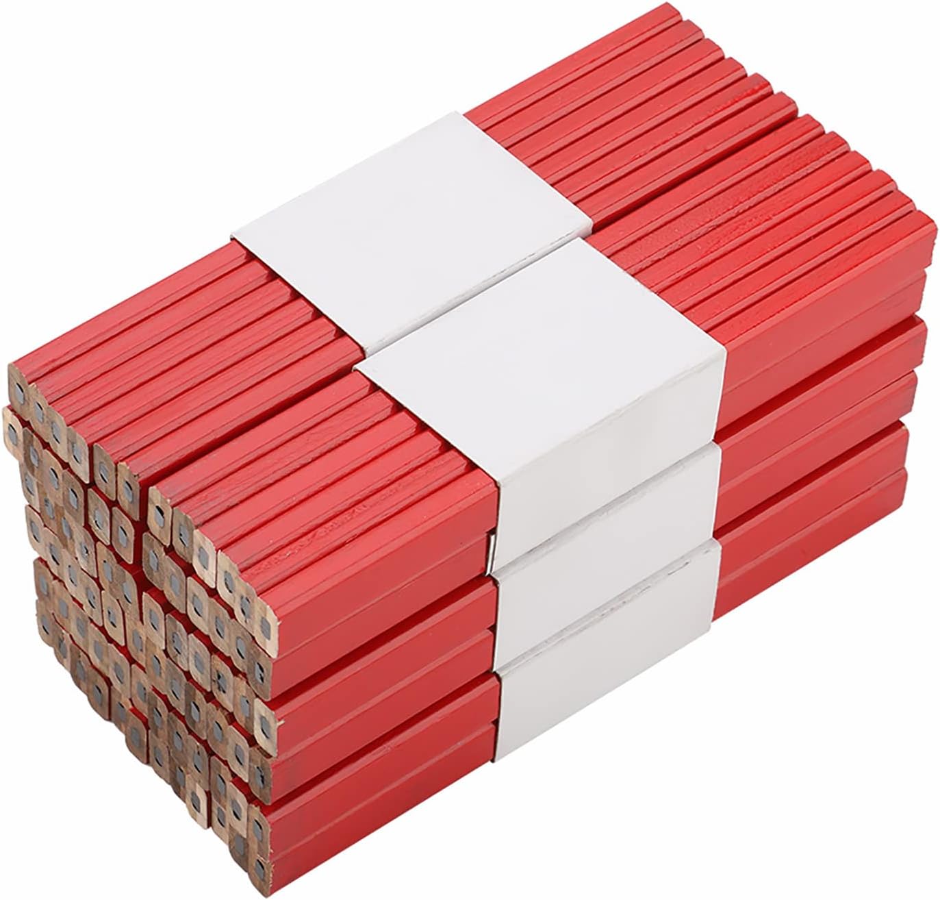 Estink Carpenter Pencils, 72Pcs 175mm Octagonal Hard Black Lead ...