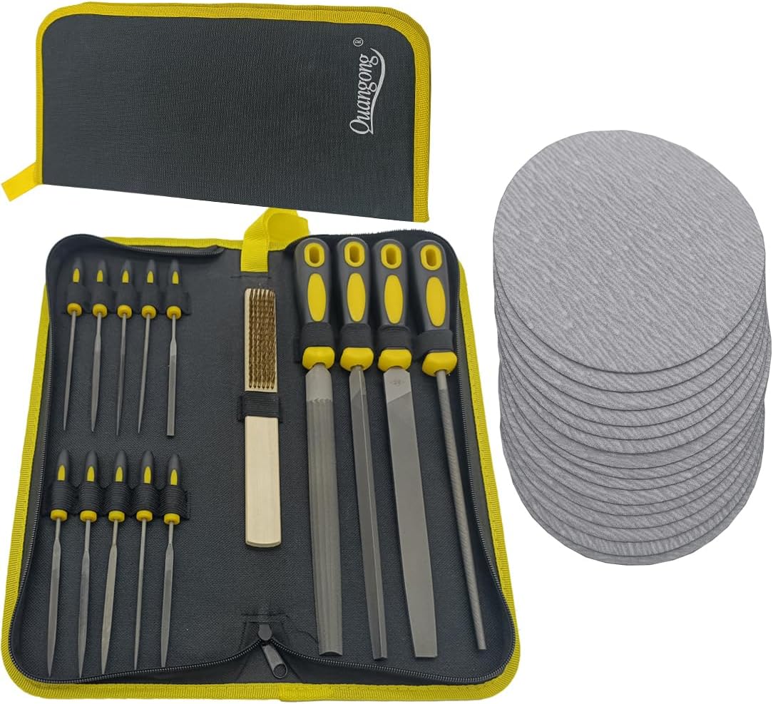 REXBETI 25Pcs Metal File Set, Premium Grade T12 Drop Forged Alloy Steel ...