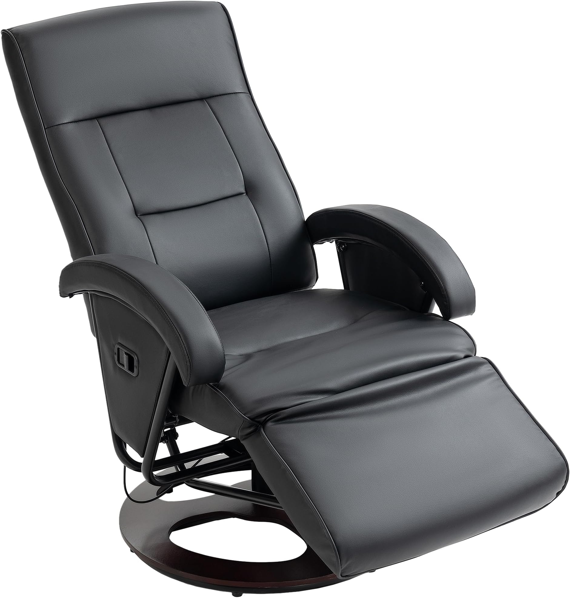 Amazon.com: HOMCOM PU Recliner with Footrest, Lounge Chair with 135 ...