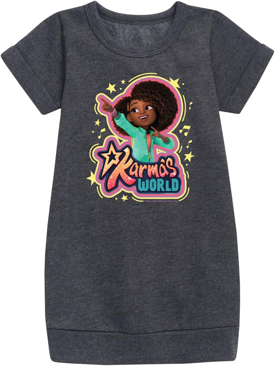 Amazon.com: Hybrid Apparel - Karma's World - Karma Art - Toddler and Youth Girls Fleece Dress ...