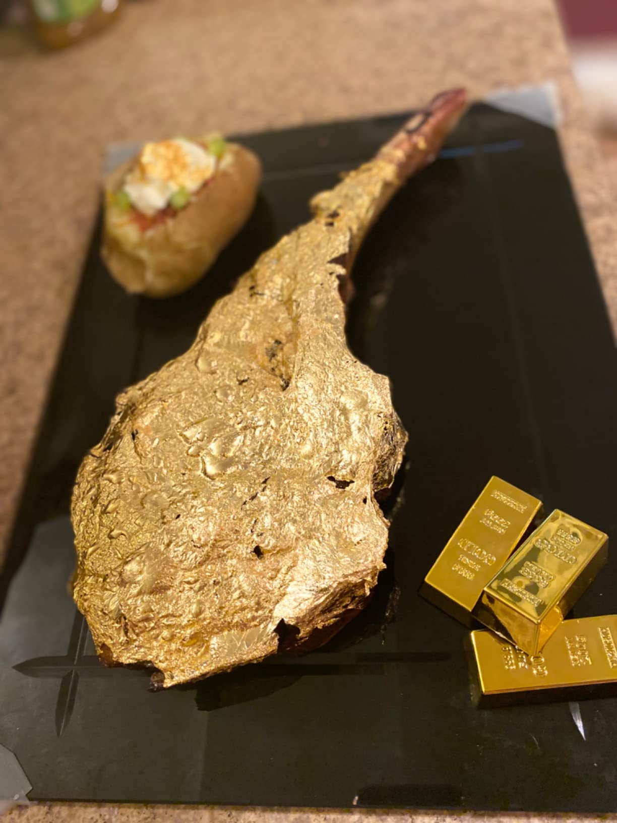 $9/mo - Finance 24K Genuine Edible Gold Leaf - Real Gold Leaf - Big ...