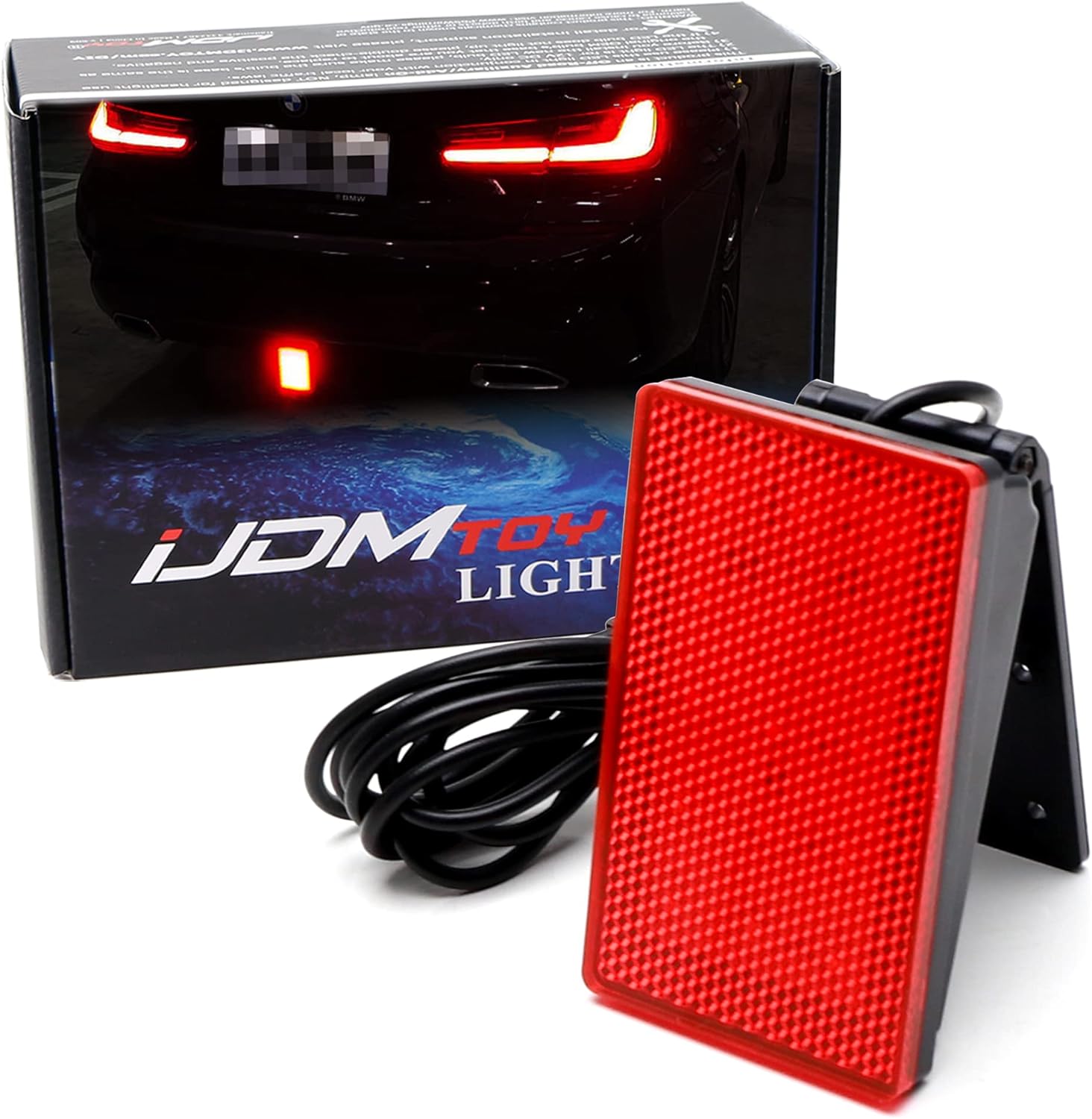 Amazon.com: iJDMTOY Universal Fit Red Lens 15-LED Rear Bumper Diffuser ...