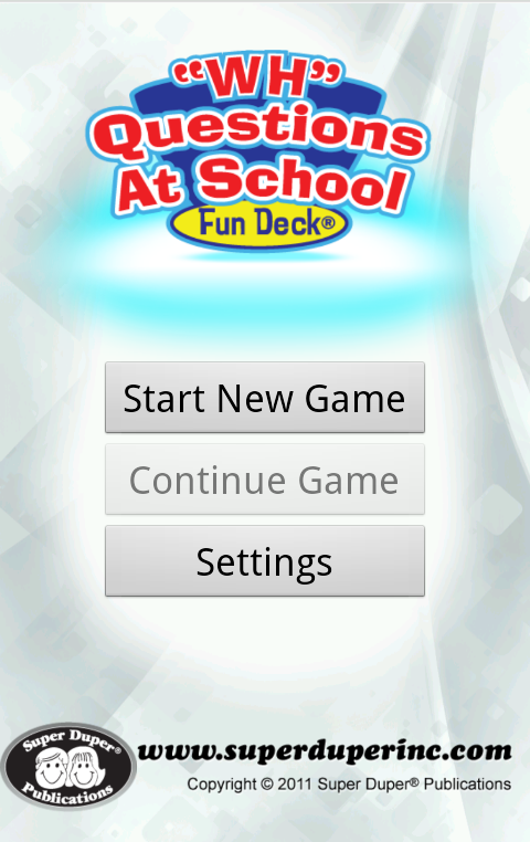 WH Questions at School Fun Deck - App on Amazon Appstore