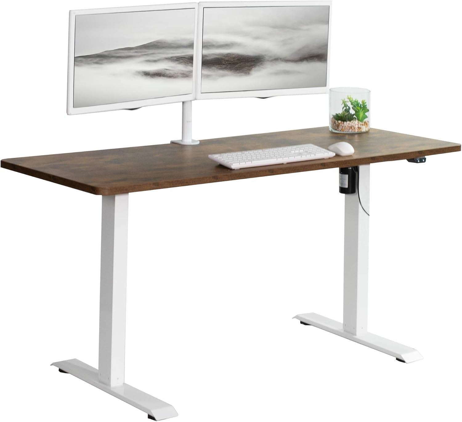 Amazon.com: VIVO 60-inch Electric Height Adjustable 60 x 24 inch Stand ...