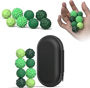 Amazon.com: Silicone Magnetic Fidget Ball Toy Set - 8PCS Stress Relief Sensory Toys for Adults ...