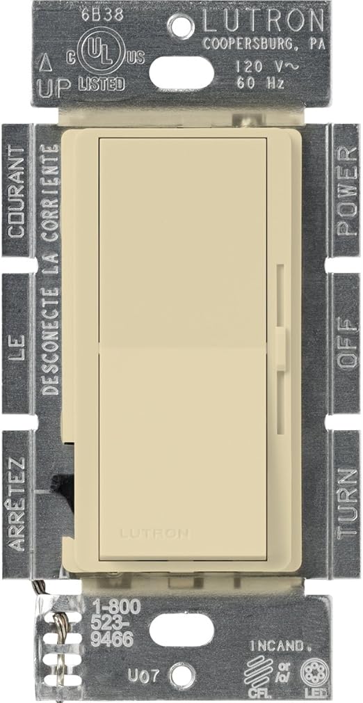 Lutron Diva LED+ Dimmer Switch for Dimmable LED, Halogen and ...