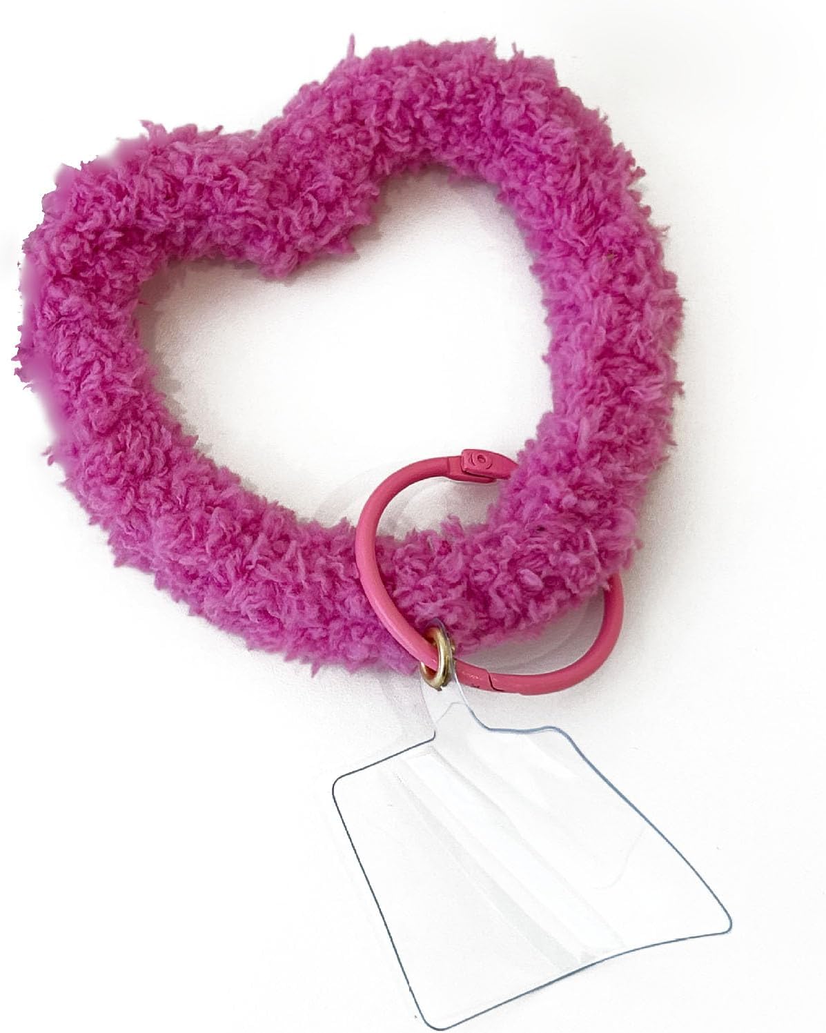 Amazon.com: Magenta Silicone Plush Phone Lanyard, Heart Cell Phone Hand ...