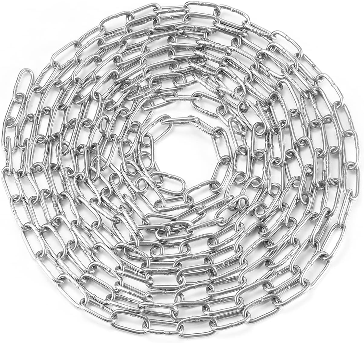 hannger Stainless Steel Chain Link, 1/8In × 16.4Ft Small Strong Chain ...