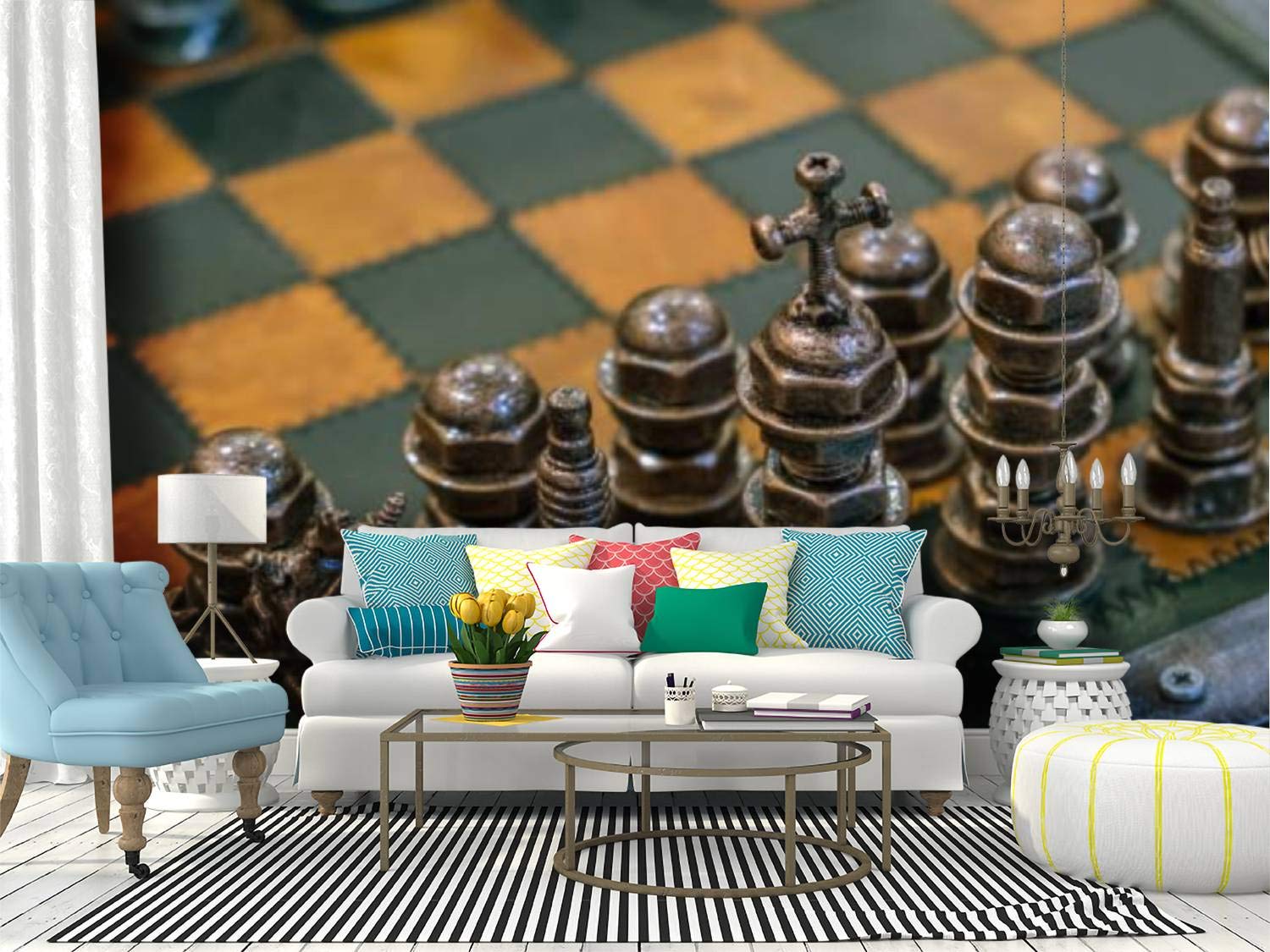 Printable Chessboard With Pieces