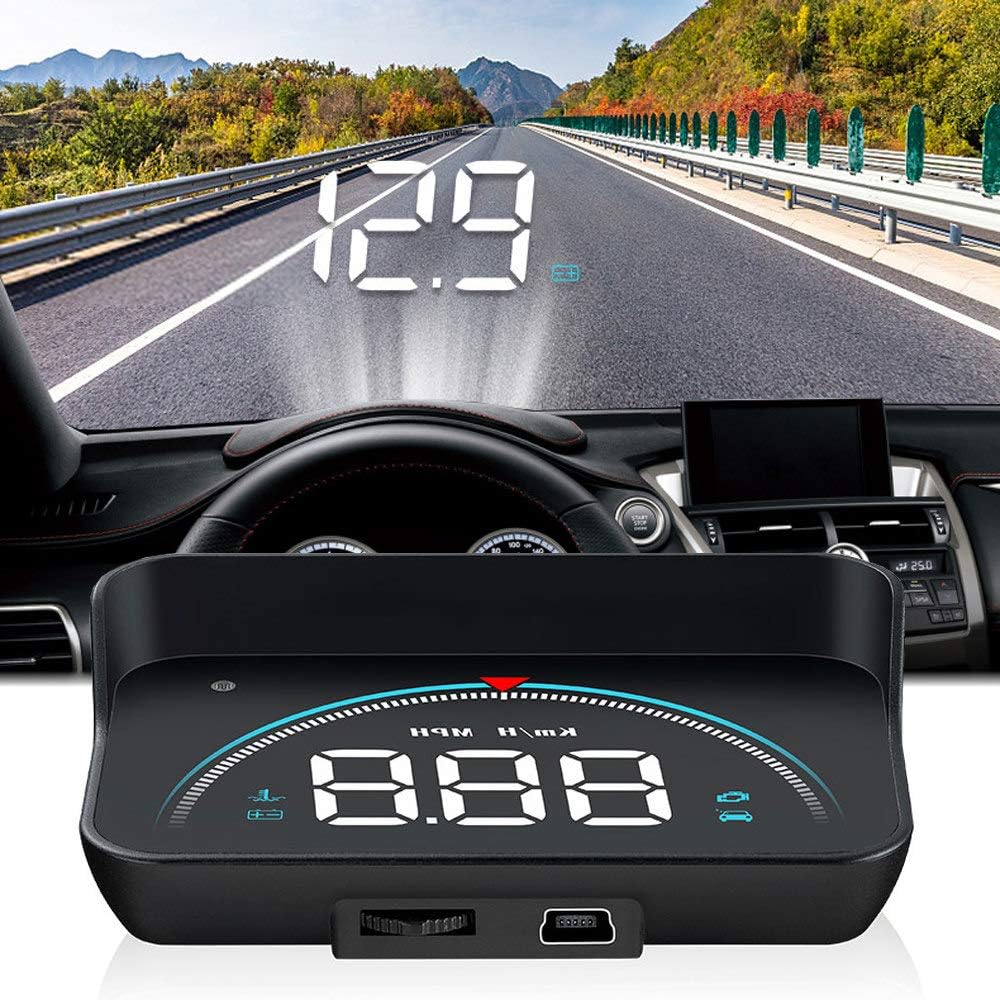 Amazon.com: Car Head Up Display, 3.5inch HUD Speedometer Windshield ...