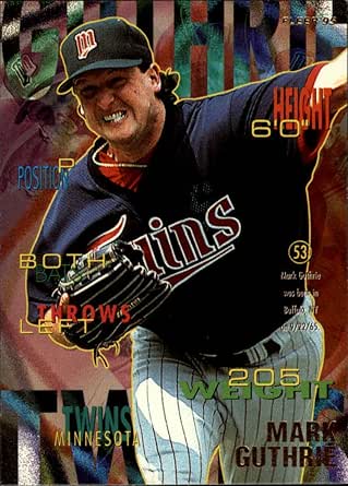 Amazon.com: 1995 Fleer Baseball Card #202 Mark Guthrie : Collectibles ...