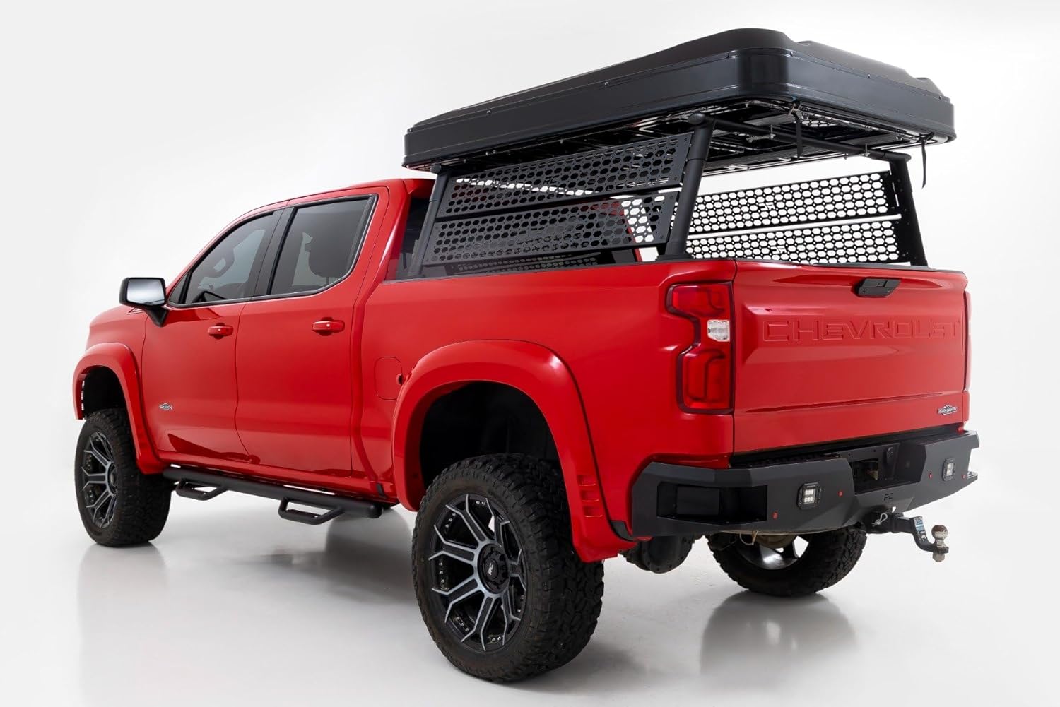 Amazon.com: Rough Country Full-Height Bed Rack for Chevy Silverado 1500 ...
