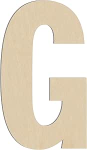 Amazon.com: HILAZA 17 Inch Large Wooden Letter G, 1/4 in Thick Big Wood ...