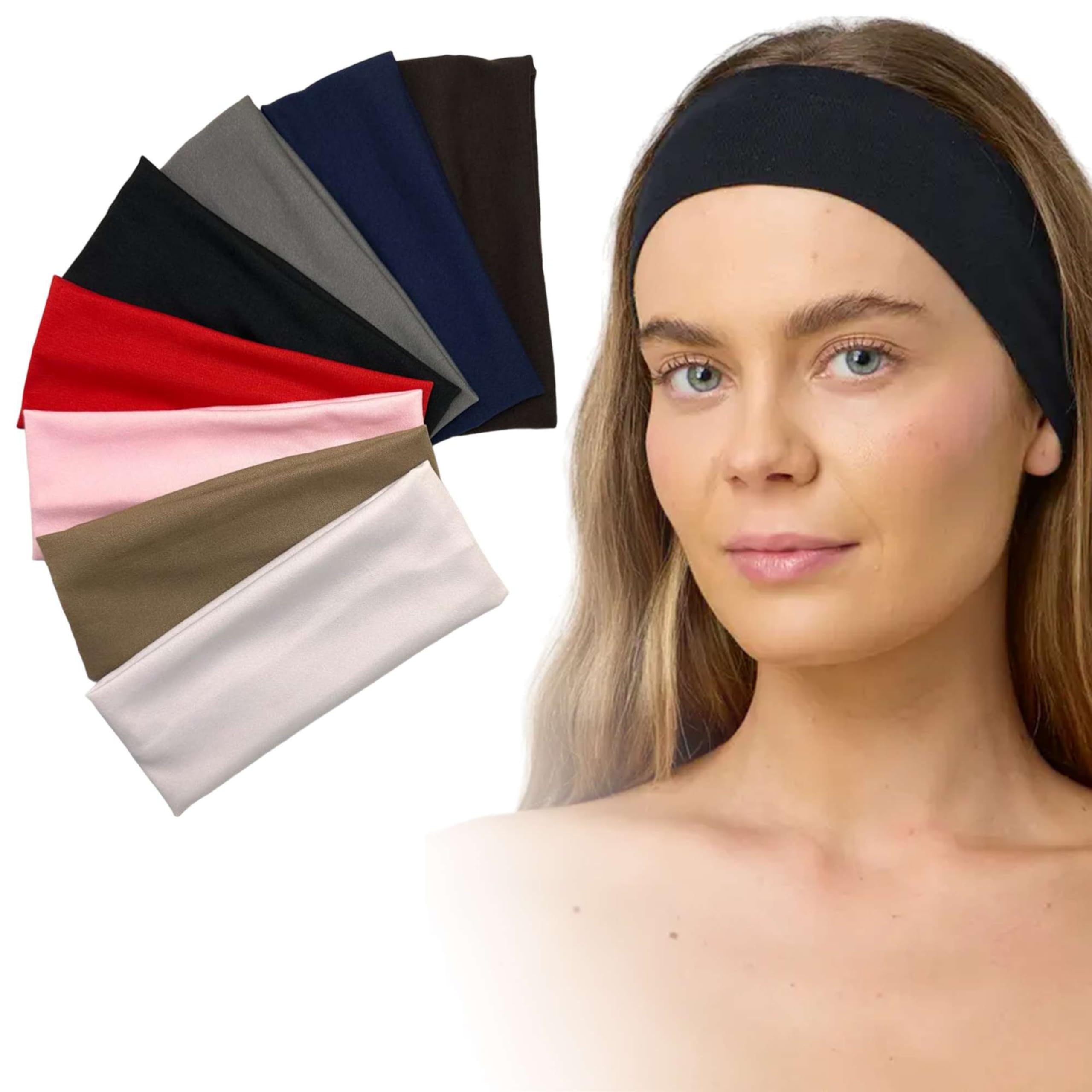 Amazon.com: STYLESWAY 8 PCS Sport Headbands for Women, Non-Slip Hair ...