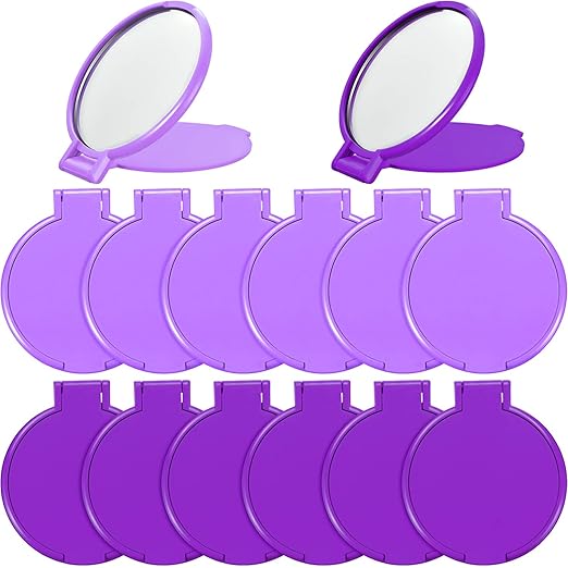 Amazon.com : 24 Pieces Mini Folding Round Compact Mirror Portable ...