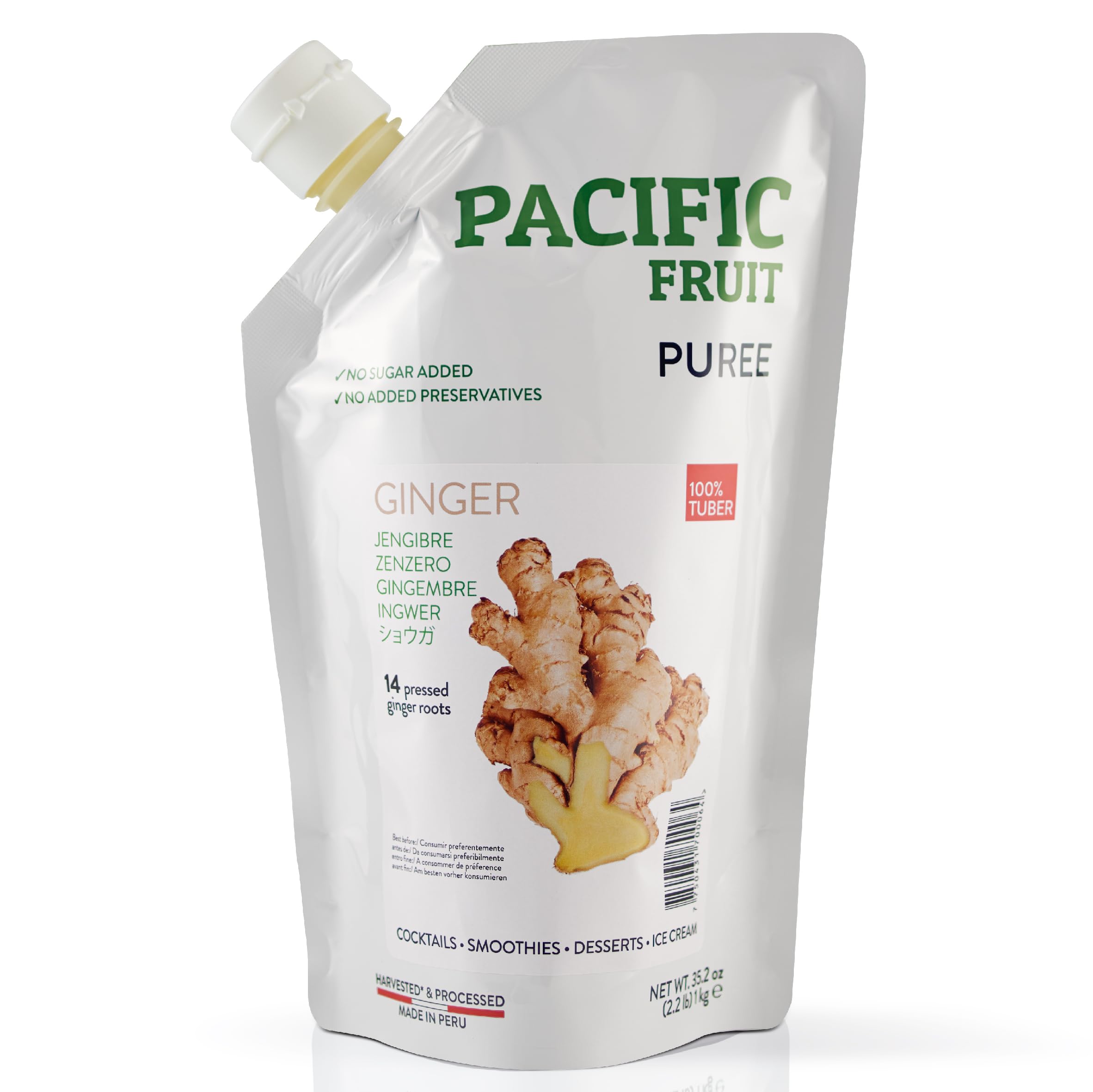Amazon.com: Pacific Fruit | Ginger Puree, 100% Real Fruit, No added ...