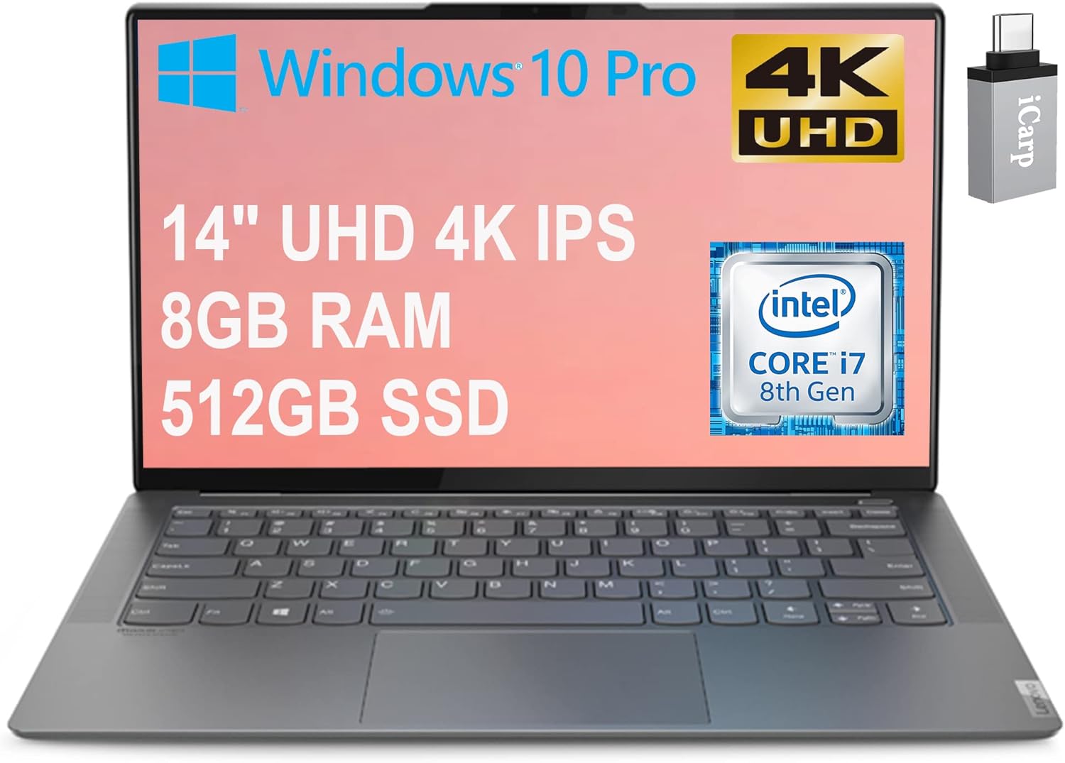 Amazon.com: Lenovo Ideapad S940 14 Business Laptop 14" UHD 4K IPS ...