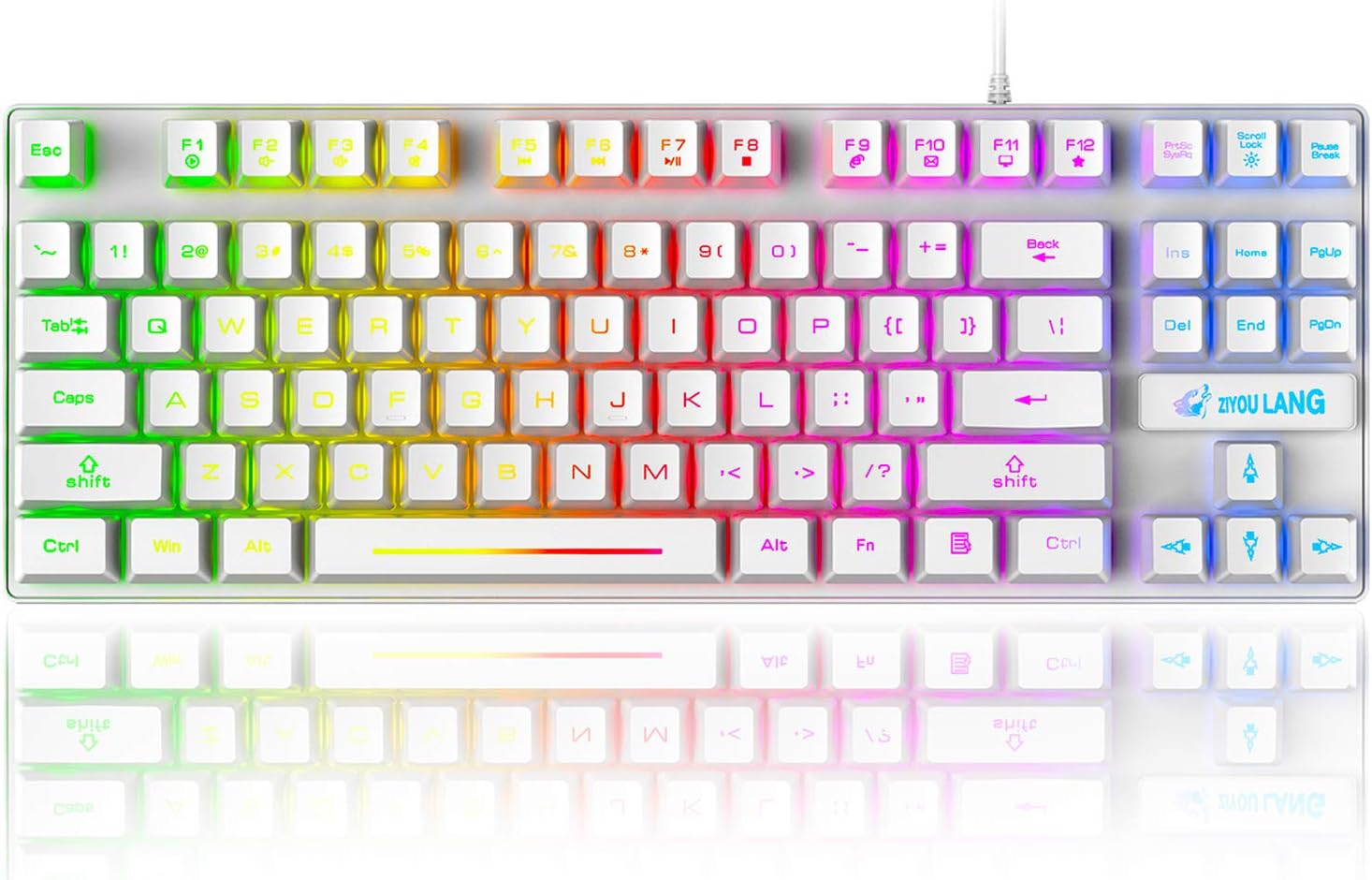 Redragon K503 Gaming Keyboard, RGB LED Backlit Wired, Multimedia Keys ...