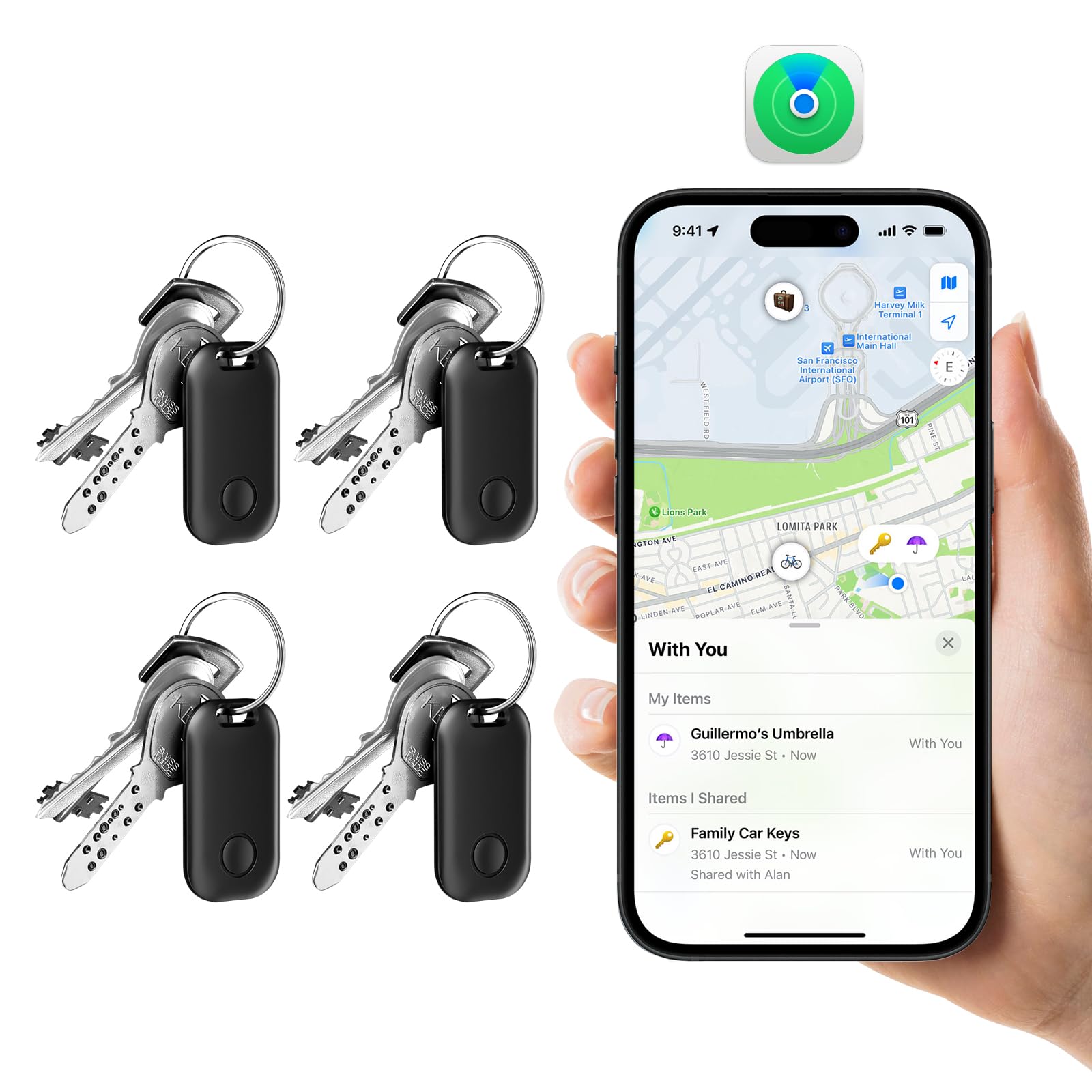Snapklik.com : Novzix Key Tracker Finder For Keys, Bags, Wallets ...