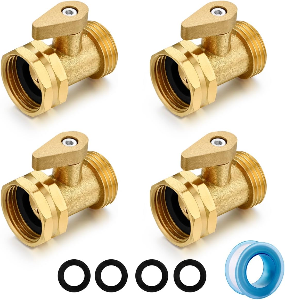 Amazon.com: SIGURANTA Garden Hose Shut Off Valve, Heavy Duty 3/4 Inch ...