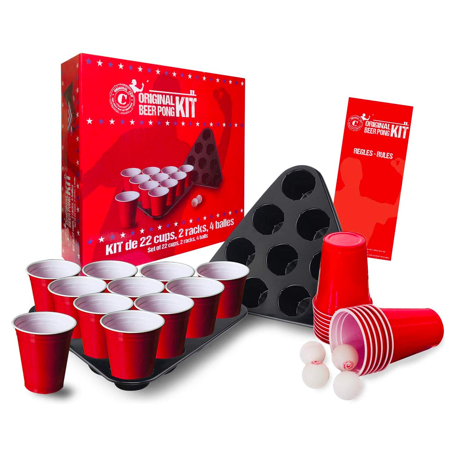 Buy Original Official Beer Pong Kit | Official Complete Beer Pong Pack ...
