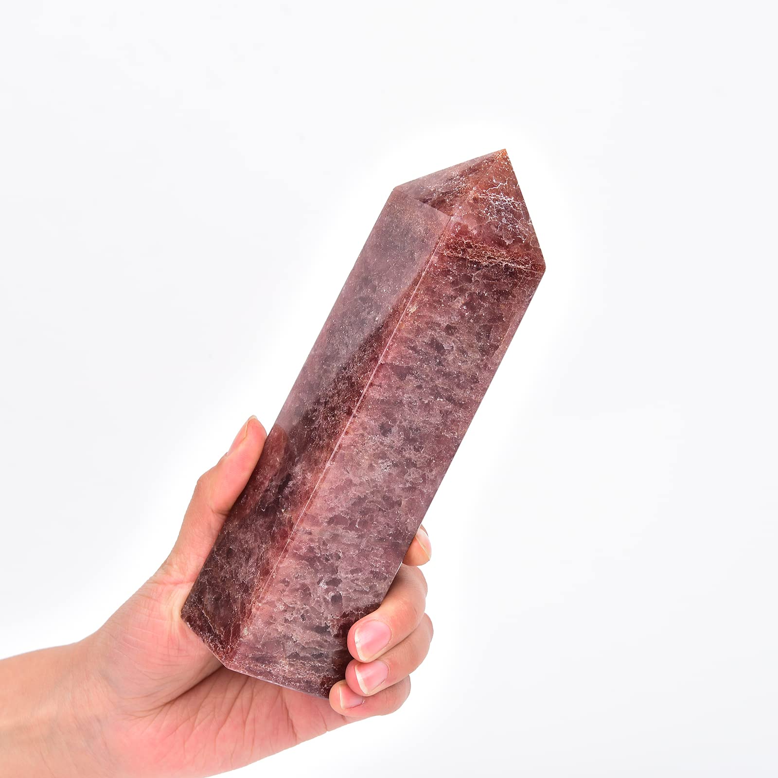 Amazon.com: JIC Gem Extra Large Red Crystal Tower Red Strawberry ...