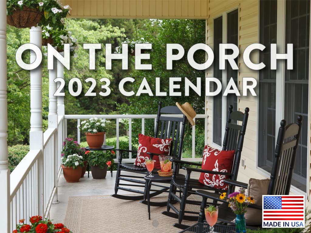 Buy On Front Porch 2023 Monthly Wall Hanging s Relaxing Rustic Country ...