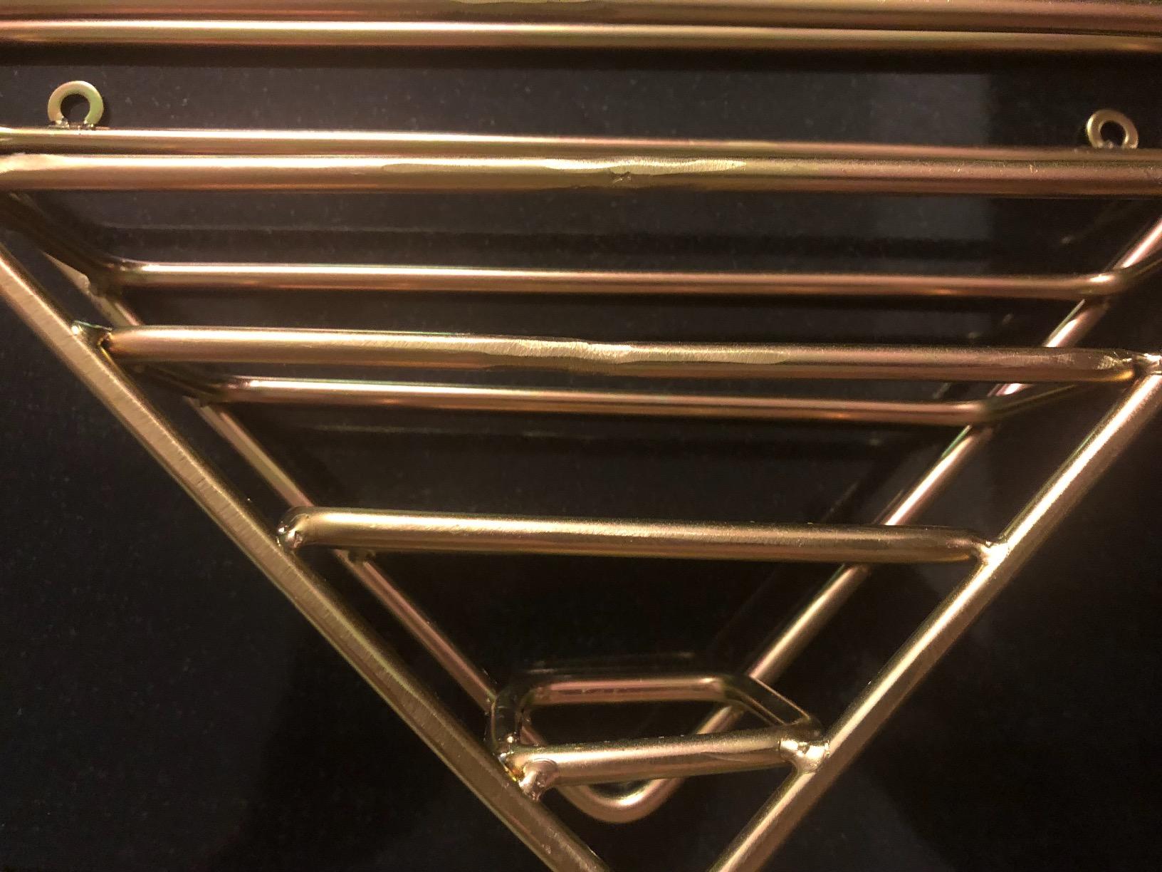 INDIAN DECOR Desktop and Wall-Mounted Triangle Shaped Bookshelf ...