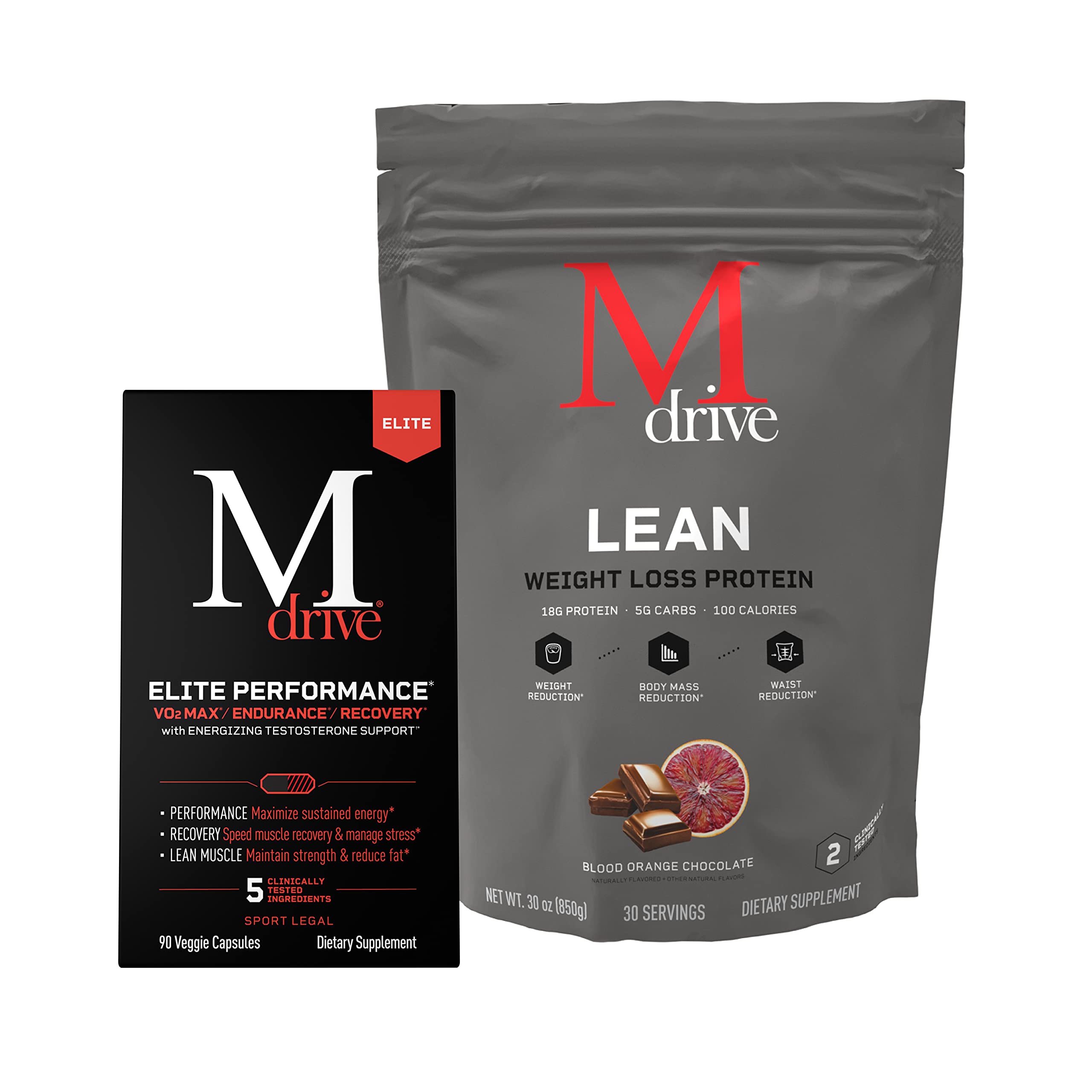 Buy Mdrive Lean Protein for Men with Mdrive Elite Testosterone Booster ...