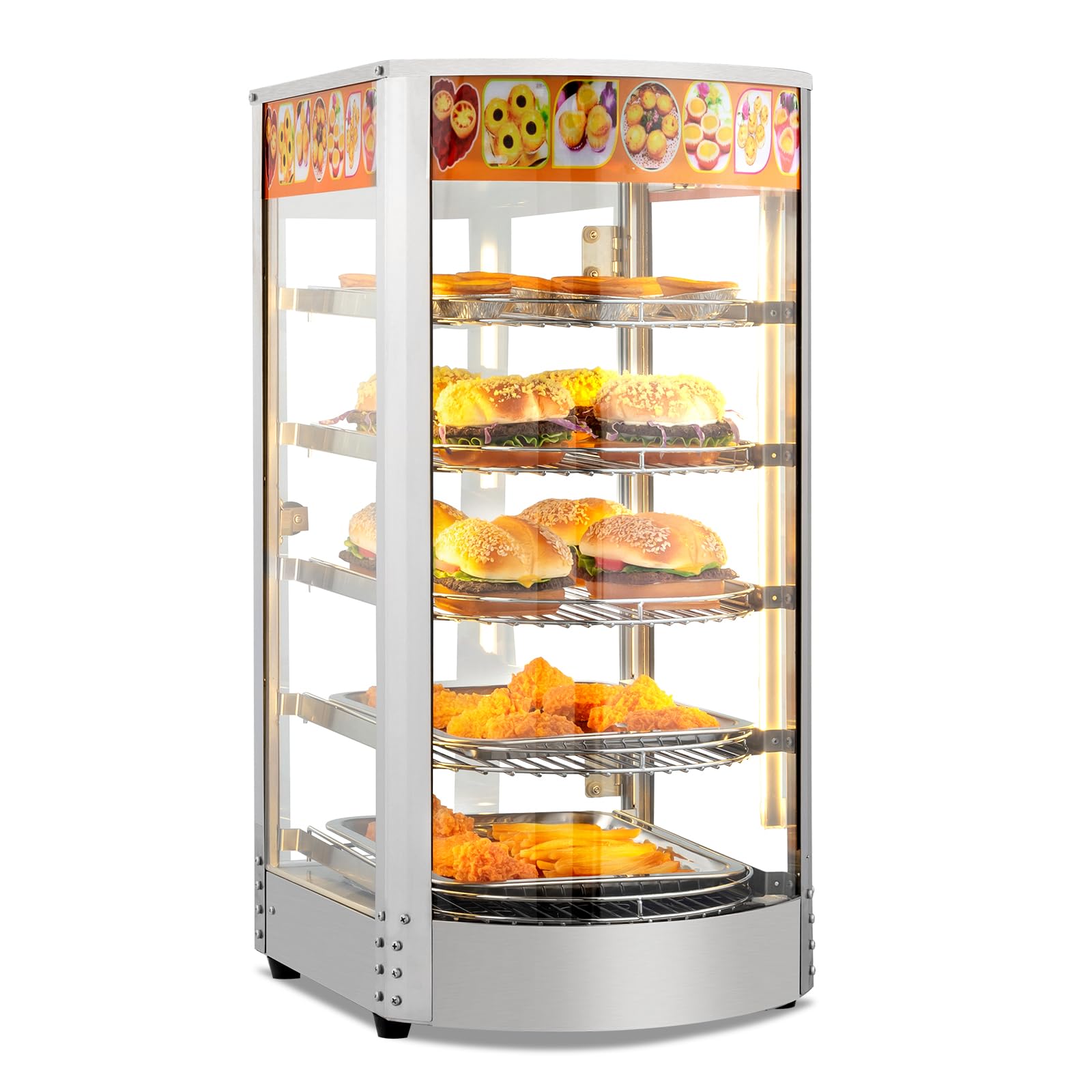 Amazon.com: ROVSUN Food Warmer Display Pizza Warmer, Commercial ...