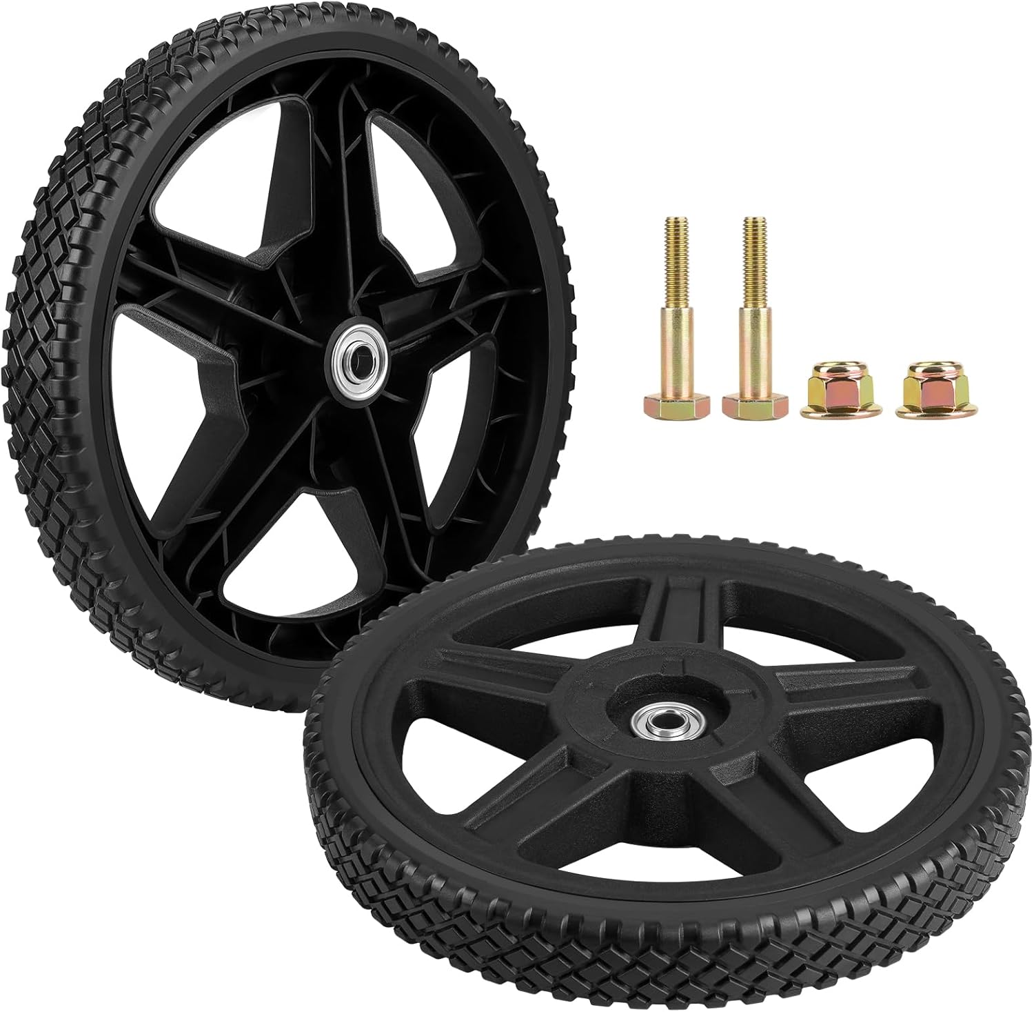 Amazon.com: 2-Pack 12" Pressure Washer Wheels Fit Most Standard Push ...
