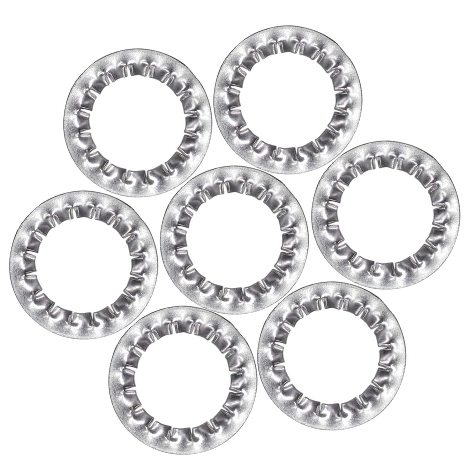 M5 304 Washers Stainless Steel Tooth Lock Washer Flat Washer Set ...