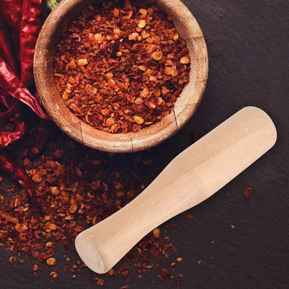 Hardwood Grinder Pestle Bar Spice Food Grinding Stick Cocktail Stick ...