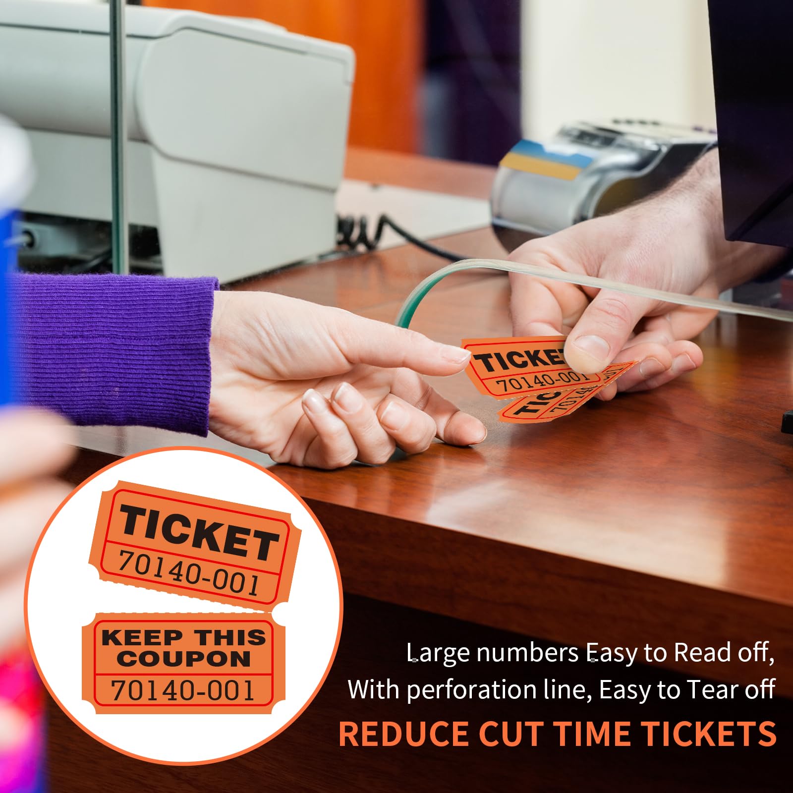 Snapklik.com : L LIKED Raffle Tickets Double Rolls 1000 Per Roll 50/50 ...