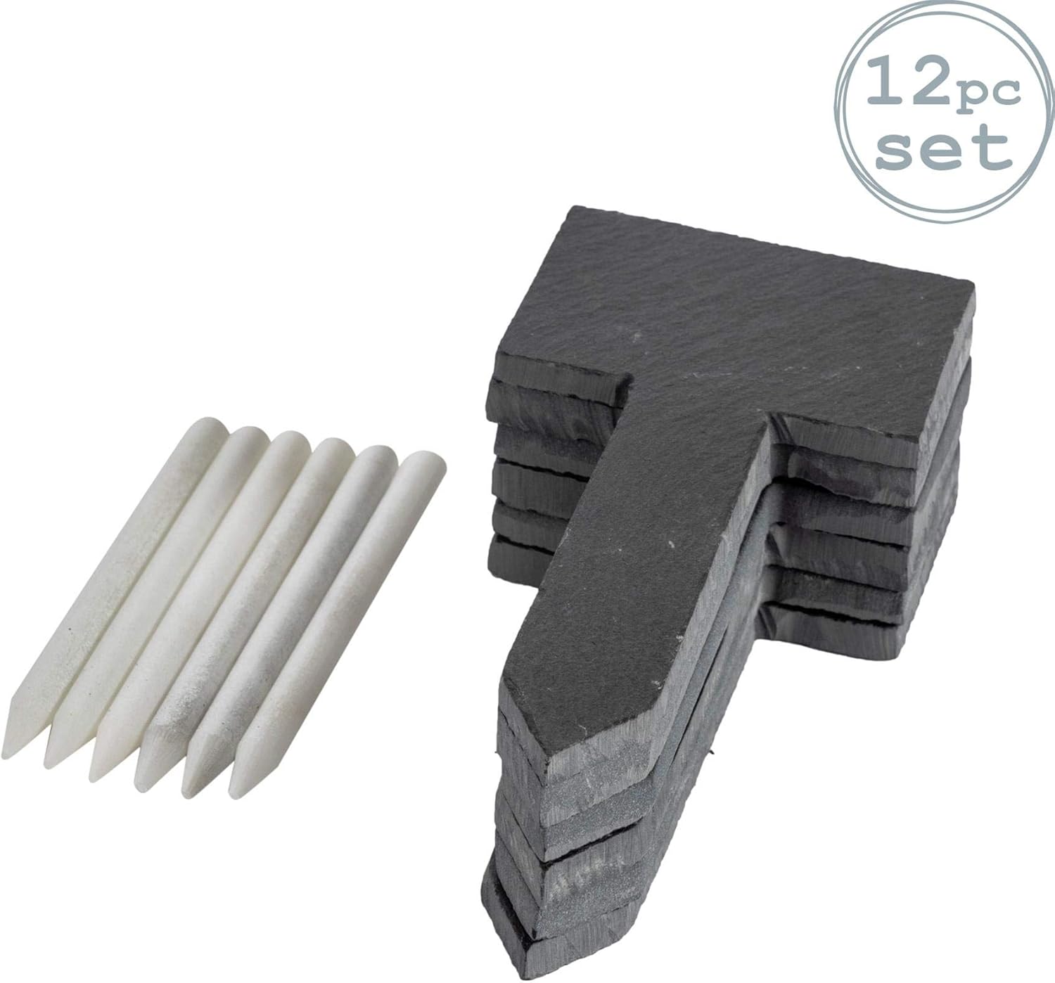 Amazon.com: Nicola Spring Natural Slate Flower/Plant/Herb Square Top ...