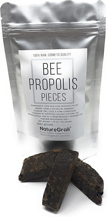 Amazon.com: 100% Raw Pure Bee Propolis Pieces - 100% Raw, Cosmetic ...