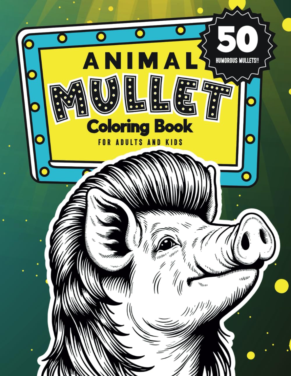 Amazon.com: Humorous Animal Mullet Coloring Book For Adults And Kids ...