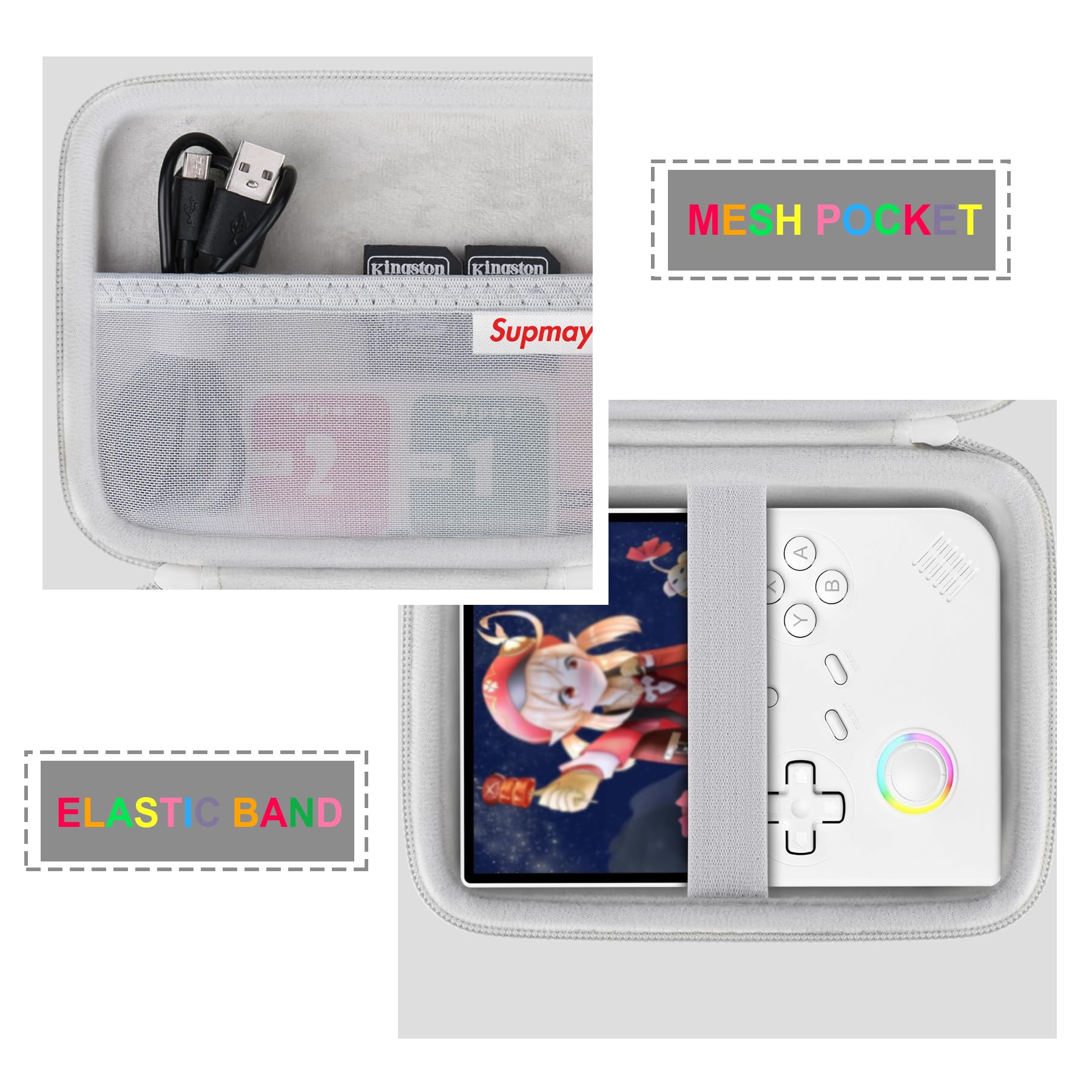 Snapklik.com : Supmay Hard Carrying Case For RG40XXV Retro Handheld ...