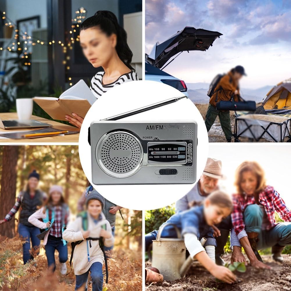 ZGJHFF AM FM Pocket Radio Player Dual Band HiFi Elder Pointer Radio ...